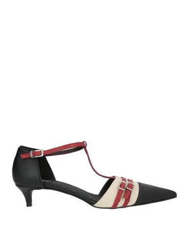 OVYE Leather T-bar Pumps