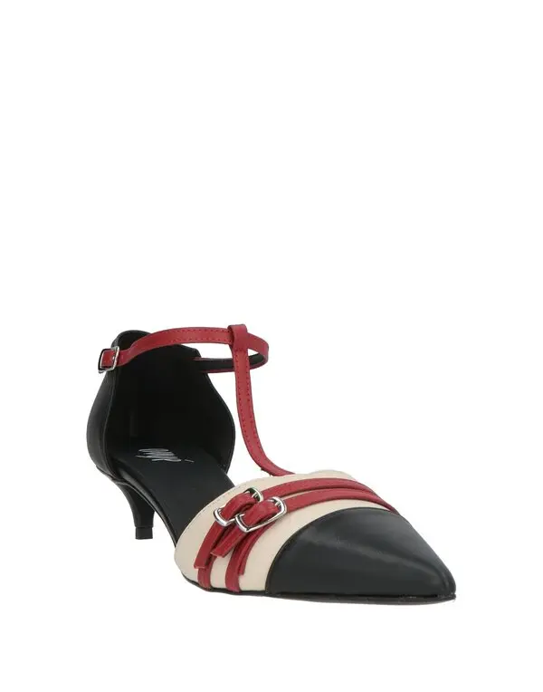 OVYE Leather T-bar Pumps