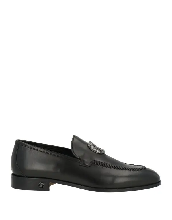 Roberto Cavalli Embellished Leather Loafers