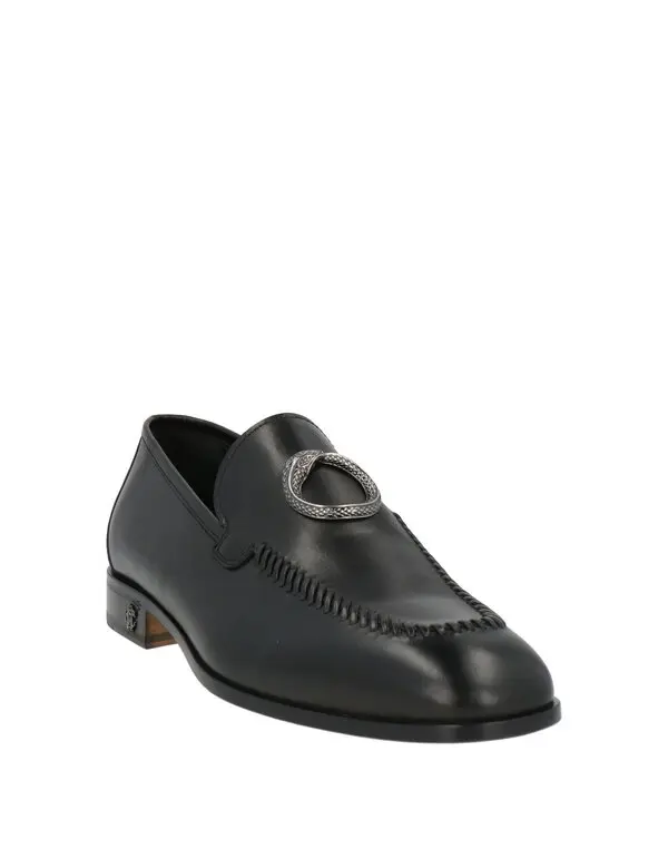Roberto Cavalli Embellished Leather Loafers