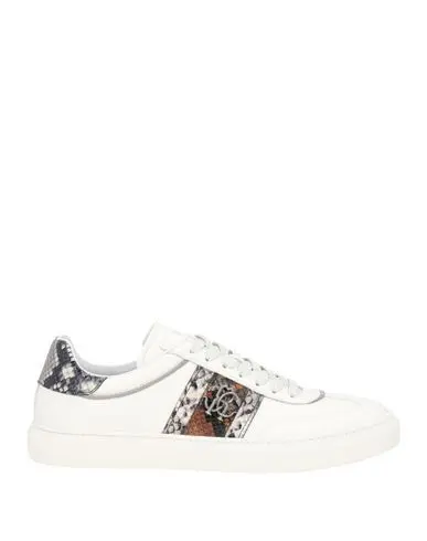 Roberto Cavalli Calfskin Low-top Sneakers - Ivory
