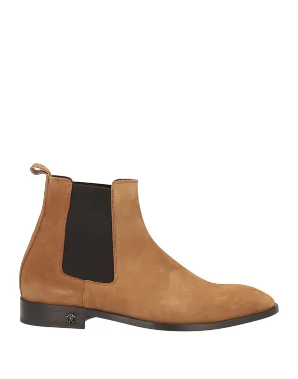 Roberto Cavalli Camel Suede Chelsea Boots