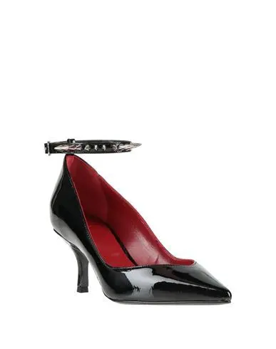 ANIYE BY Leather Pointed Toe Spool Heel Pumps - Black