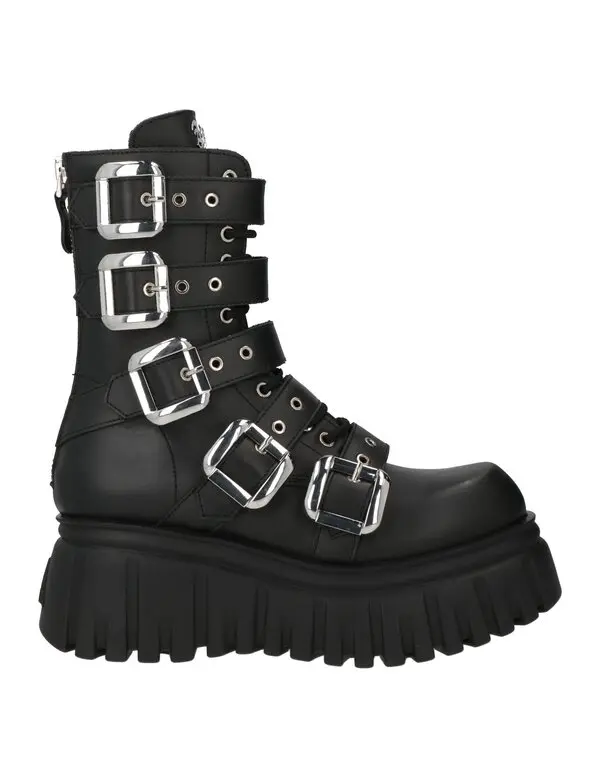 ANIYE BY Leather Chunky Wedge Ankle Boots