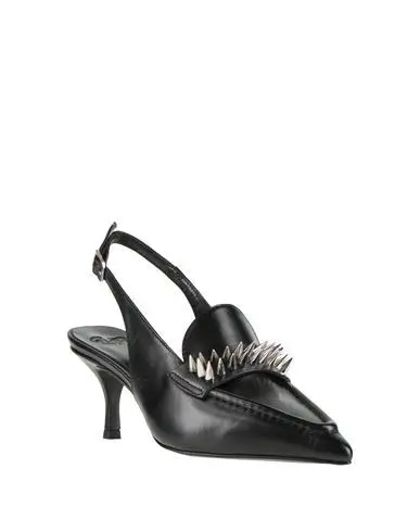 ANIYE BY Leather Appliquéd Slingback Pumps