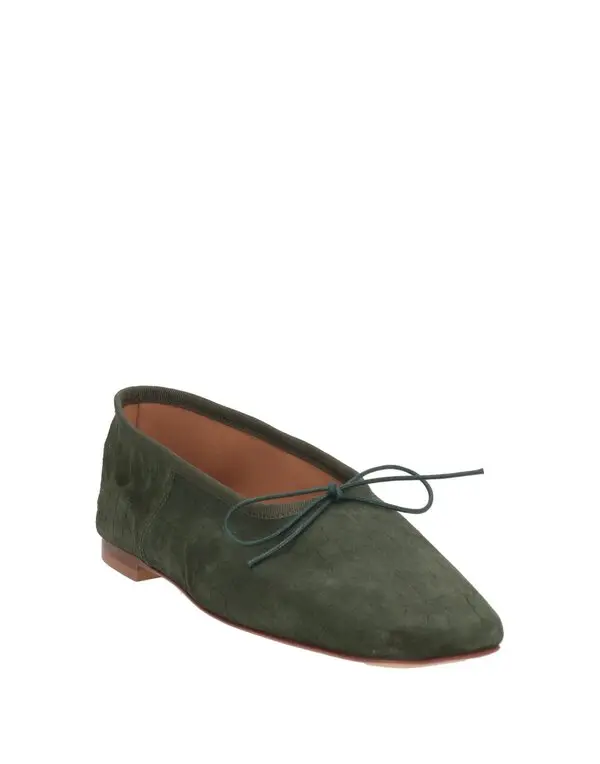 MANSUR GAVRIEL Square Toe Ballerina Flats - Green