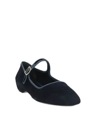 Giorgio Armani Midnight Leather Ballet Flats