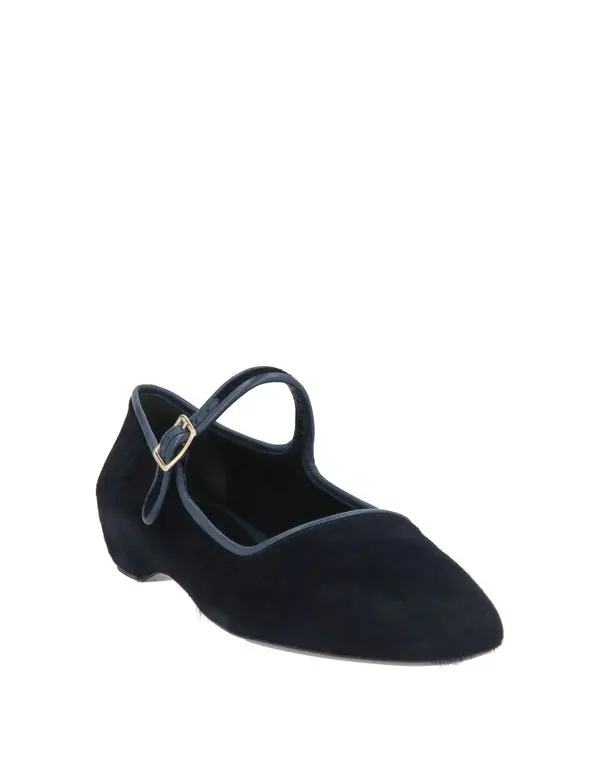 Giorgio Armani Midnight Leather Ballet Flats