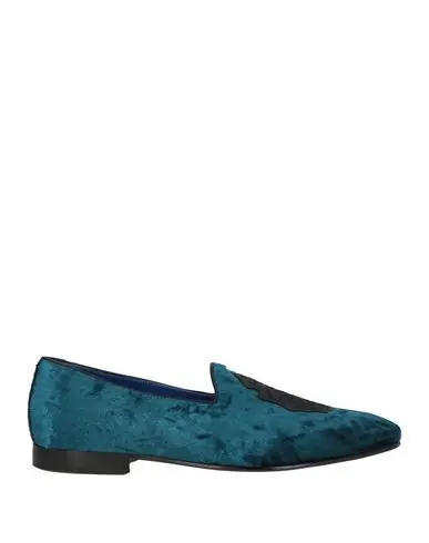 GIOVANNI CONTI Textile Loafers - Deep Teal