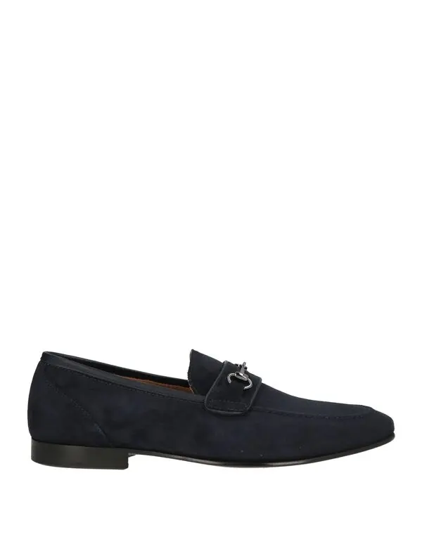 GIOVANNI CONTI Midnight Leather Loafers - Midnight Blue