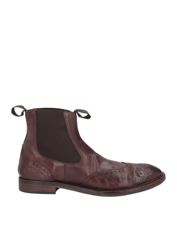 Moma Chocolate Calfskin Ankle Boots