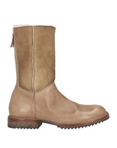 Moma Ideal Block Ankle Boots - Beige