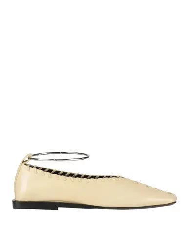 JIL SANDER Ballet Flats In Calfskin - Cream