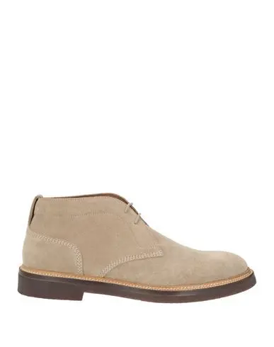Dunhill Leather Ankle Boots - Beige