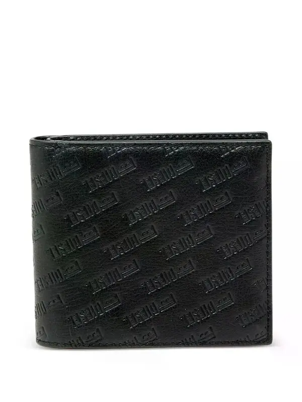 DIESEL® Embossed Logo Bi-fold Wallet - Black