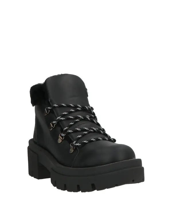 EQUITARE Joyce Ankle Boots With Shearling Lining - Black