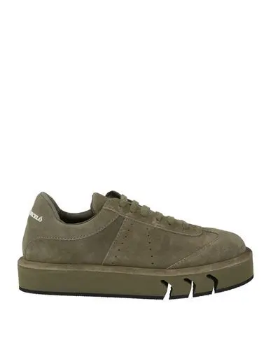 PALOMA BARCELO Dark Leather Low-top Sneakers - Green