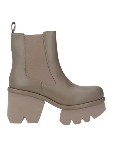 PALOMA BARCELO Elvia Leather Ankle Boots - Grey