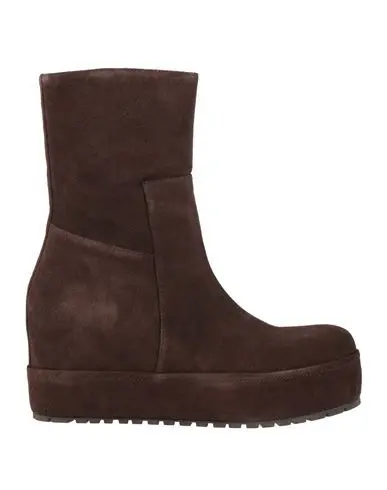 PALOMA BARCELO Chocolate Leather Ankle Boots - Brown