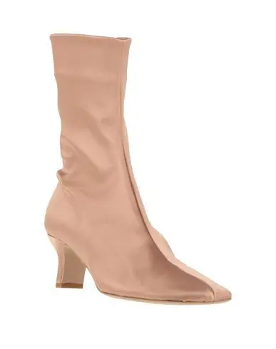 ALYSI Textile Fibers Sock Ankle Boots - Orange
