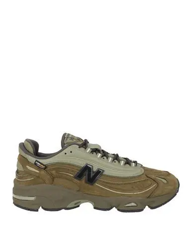 NEW BALANCE Military Cordura And Leather Low-top Sneakers - Green