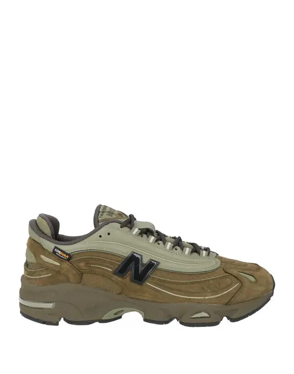 NEW BALANCE Military Cordura And Leather Low-top Sneakers - Green