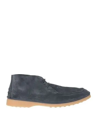 TOD'S Slate Suede Ankle Boots - Blue