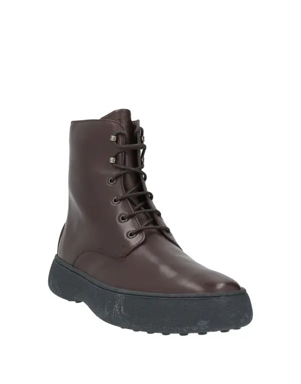 TOD'S Lace-up Ankle Boots In Leather