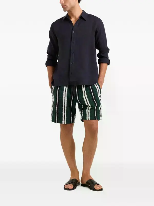 Orlebar Brown Trevone Striped Cotton Shorts