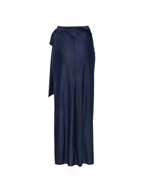 AGUA DE COCO Knot-detail Sarong - Blue
