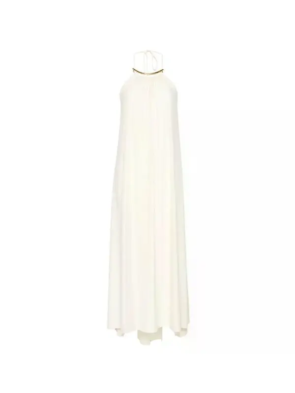 AGUA DE COCO Halterneck Midi Dress