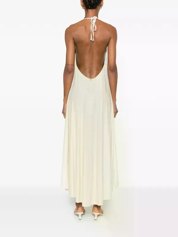AGUA DE COCO Halterneck Midi Dress