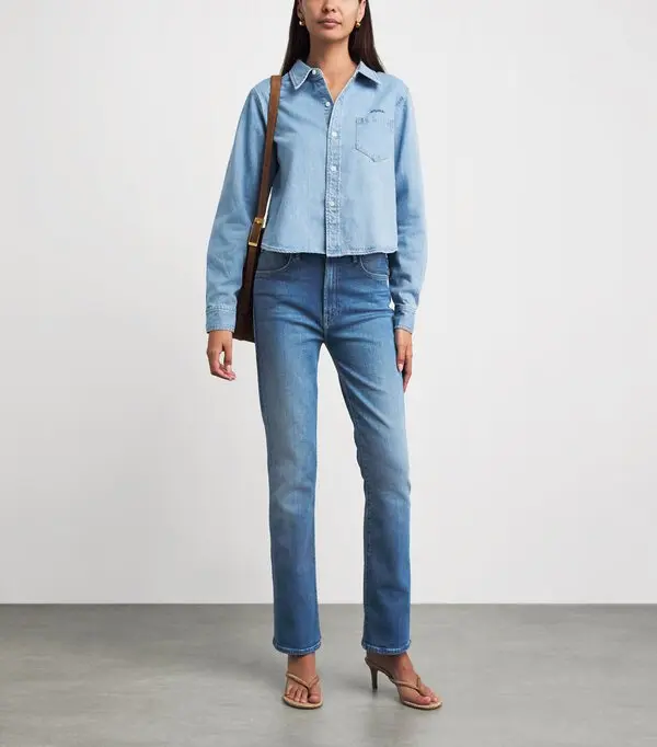 MOTHER The Hustler Skimp Flared Jeans - Blue