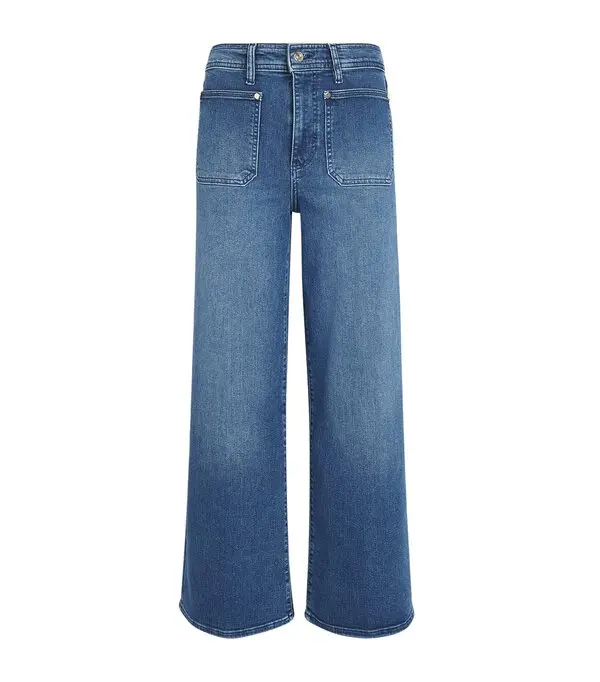 FRAME Le Slim Palazzo High-rise Wide-leg Jeans