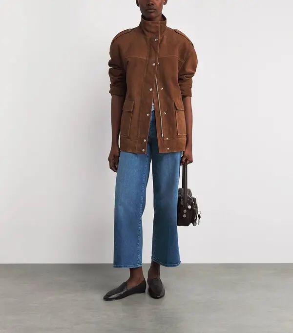 FRAME Le Slim Palazzo High-rise Wide-leg Jeans