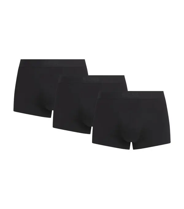 BOSS Stretch-organic Cotton Trunks - Black
