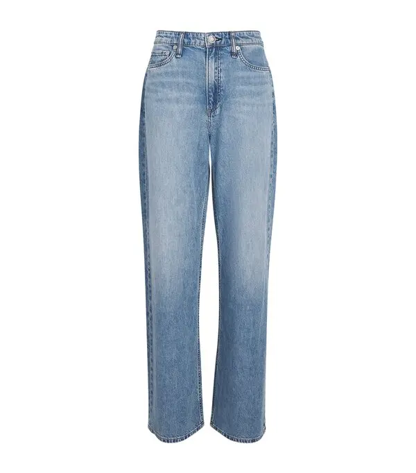 Rag & Bone Logan Mid-rise Wide-leg Jeans - Blue