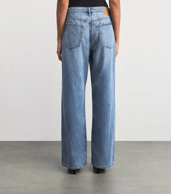 Rag & Bone Logan Mid-rise Wide-leg Jeans - Blue