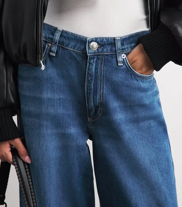 Rag & Bone Sofie Wide-leg Jeans In Featherweight Denim