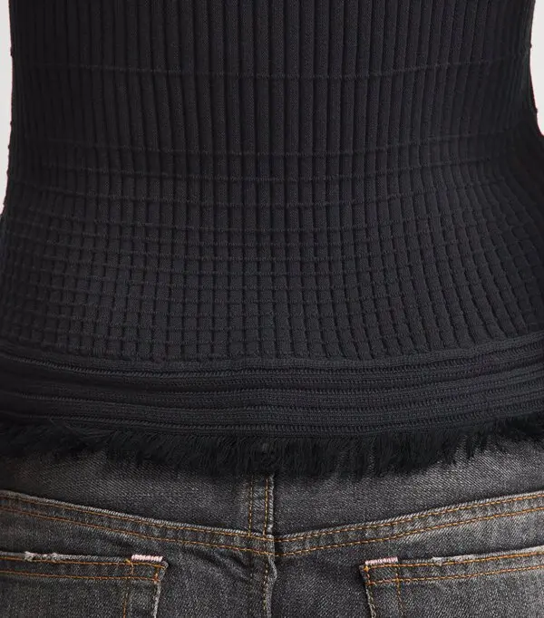 Rag & Bone Ayan Distressed Ribbed Tank Top