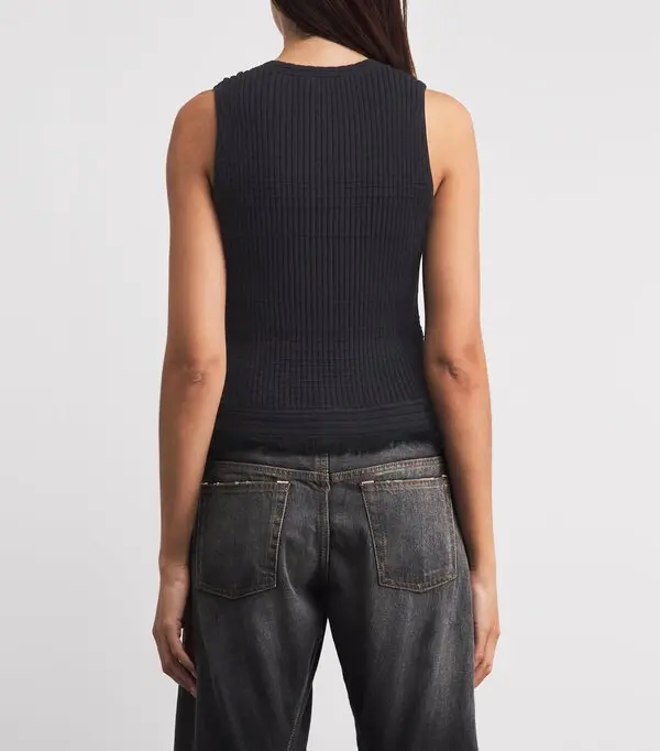Rag & Bone Ayan Distressed Ribbed Tank Top