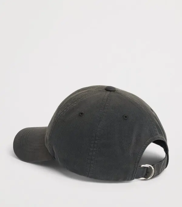 Acne Studios Cotton Logo Cap - Black