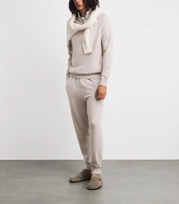 Derek Rose Cashmere Finley Sweatpants - Neutral