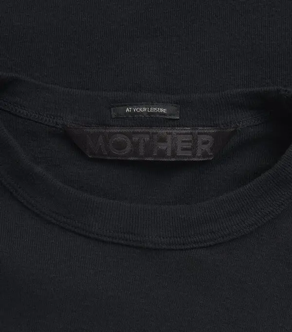 MOTHER Cotton Ribbed Long-sleeve T-shirt