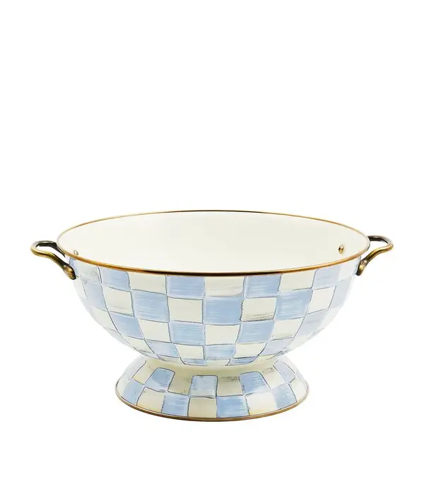 MACKENZIE-CHILDS Sky Check Everything Bowl - Blue
