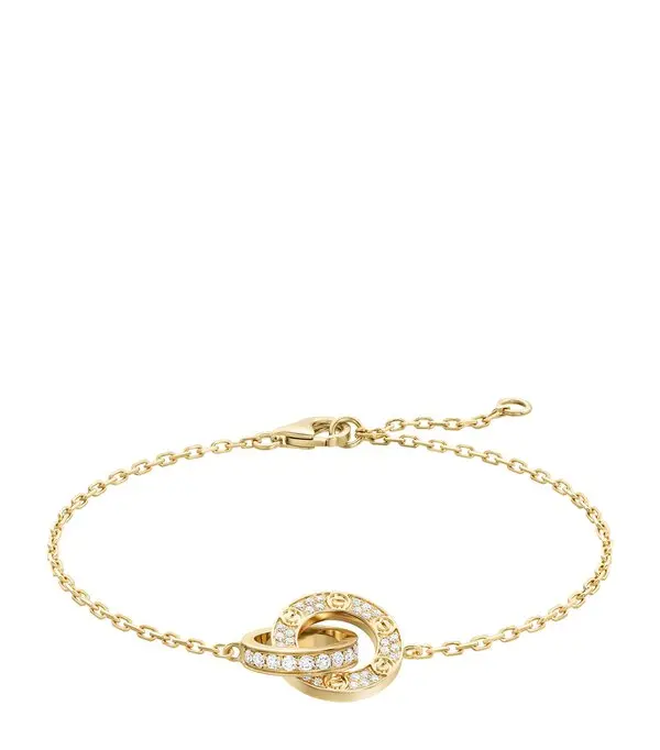 Cartier Love Chain Bracelet With Diamonds In Yellow - Gold