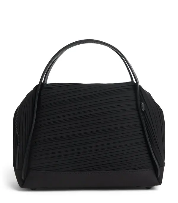 Issey Miyake Bias Pleats Top-handle Bag - Black