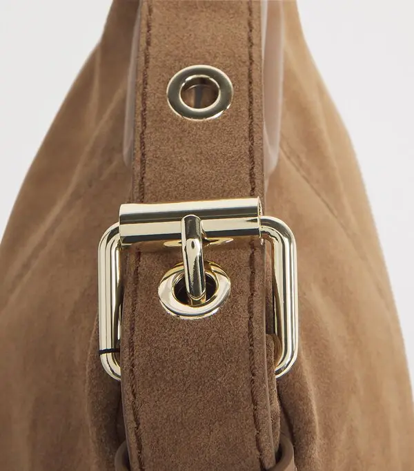 Maje Mini Suede Miss M Shoulder Bag - Brown