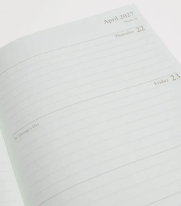Harrods Metallic Leather A5 2027 Diary