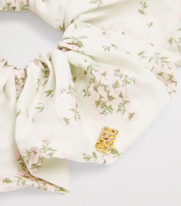 Sandro Cotton Floral Scrunchie